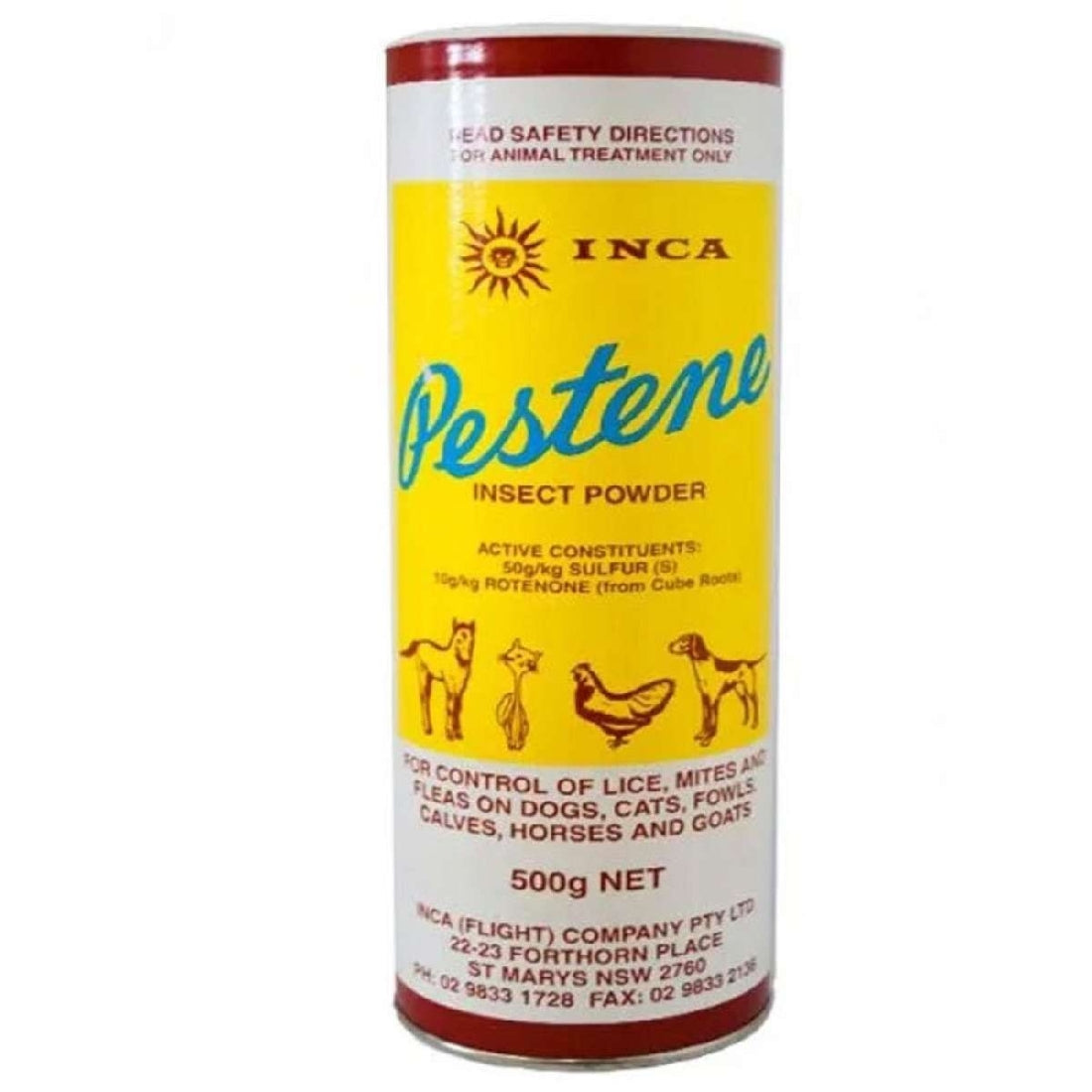 INCA PESTENE INSECT POWDER — Pet & Aquarium World (Narellan)
