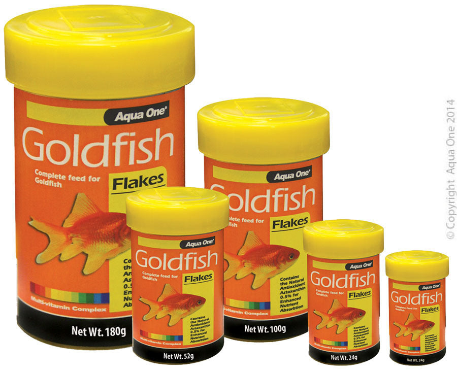 AQUA ONE GOLDFISH FLAKES — Pet & Aquarium World (Narellan)